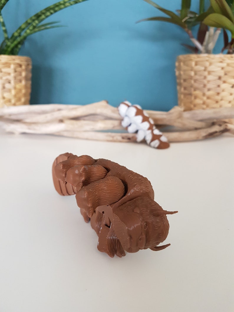 Flying Bison inspired by Appa 3D STL Print-in-place No Support Flexi - Etsy