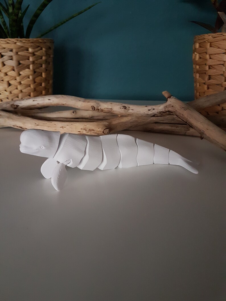 Beluga 3D STL Print-in-place No Support Flexi - Etsy