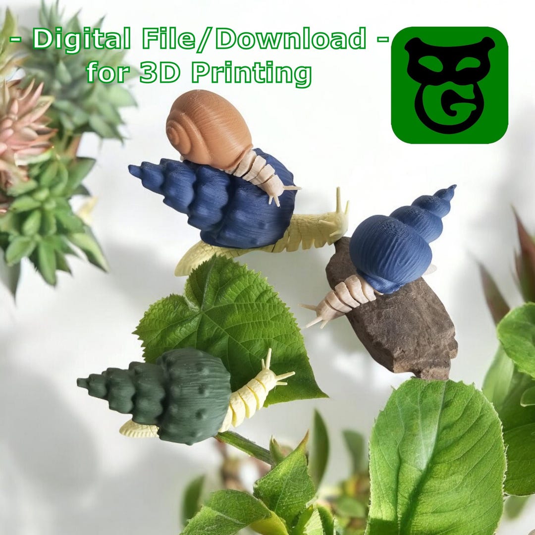 Snail (3D Blueprint) - Etsy