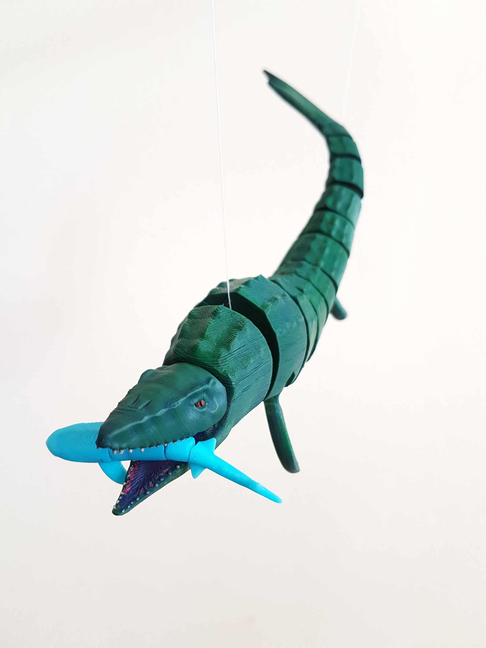 Mosasaur 3D STL Print-in-place No Support Flexi - Etsy