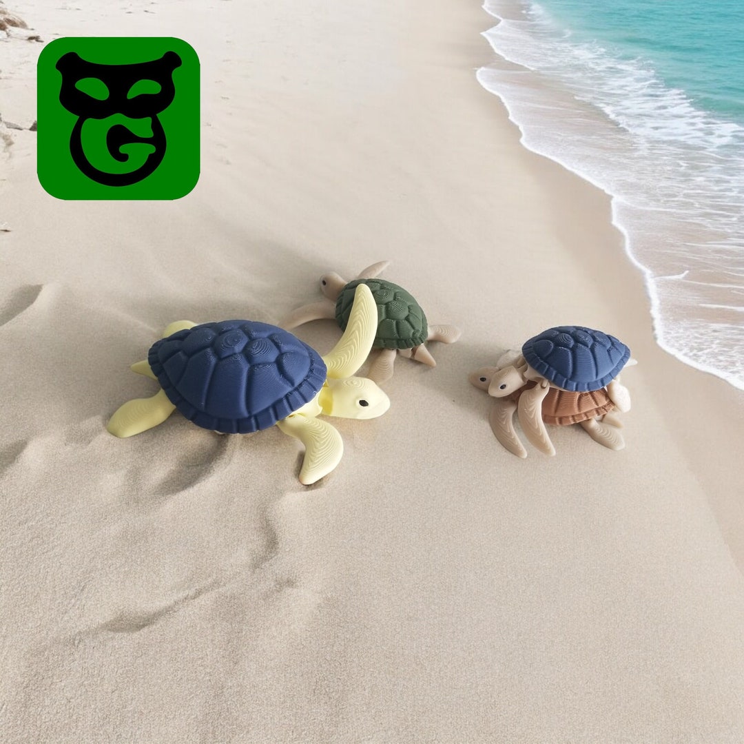 Sea Turtle (3D Blueprint) - Etsy