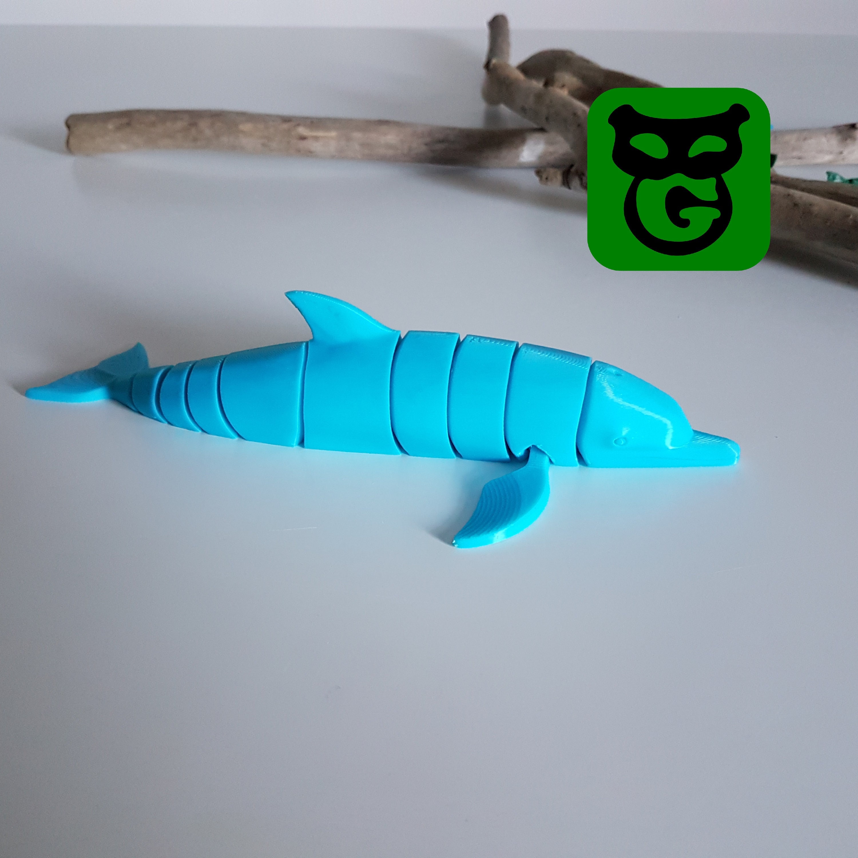 Dolphin 3D STL Print-in-place No Support Flexi - Etsy