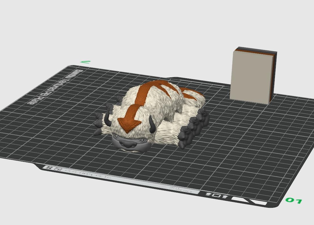 Flying Bison; Inspired by Appa (3D Blueprint; Multicolor.3mf Included ...