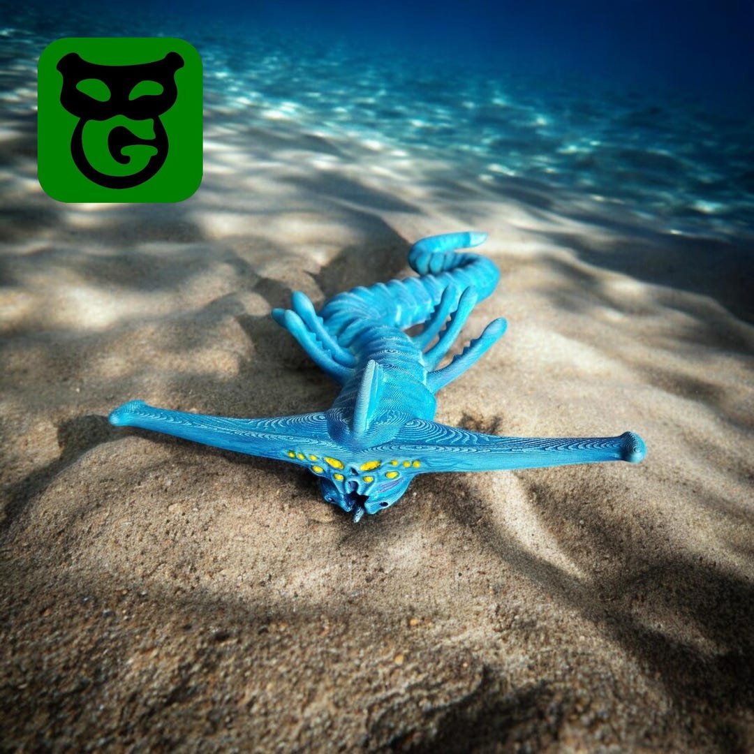 Ghost Leviathan Flexi (subnautica) (3D STL; Print-in-place; Flexi ...