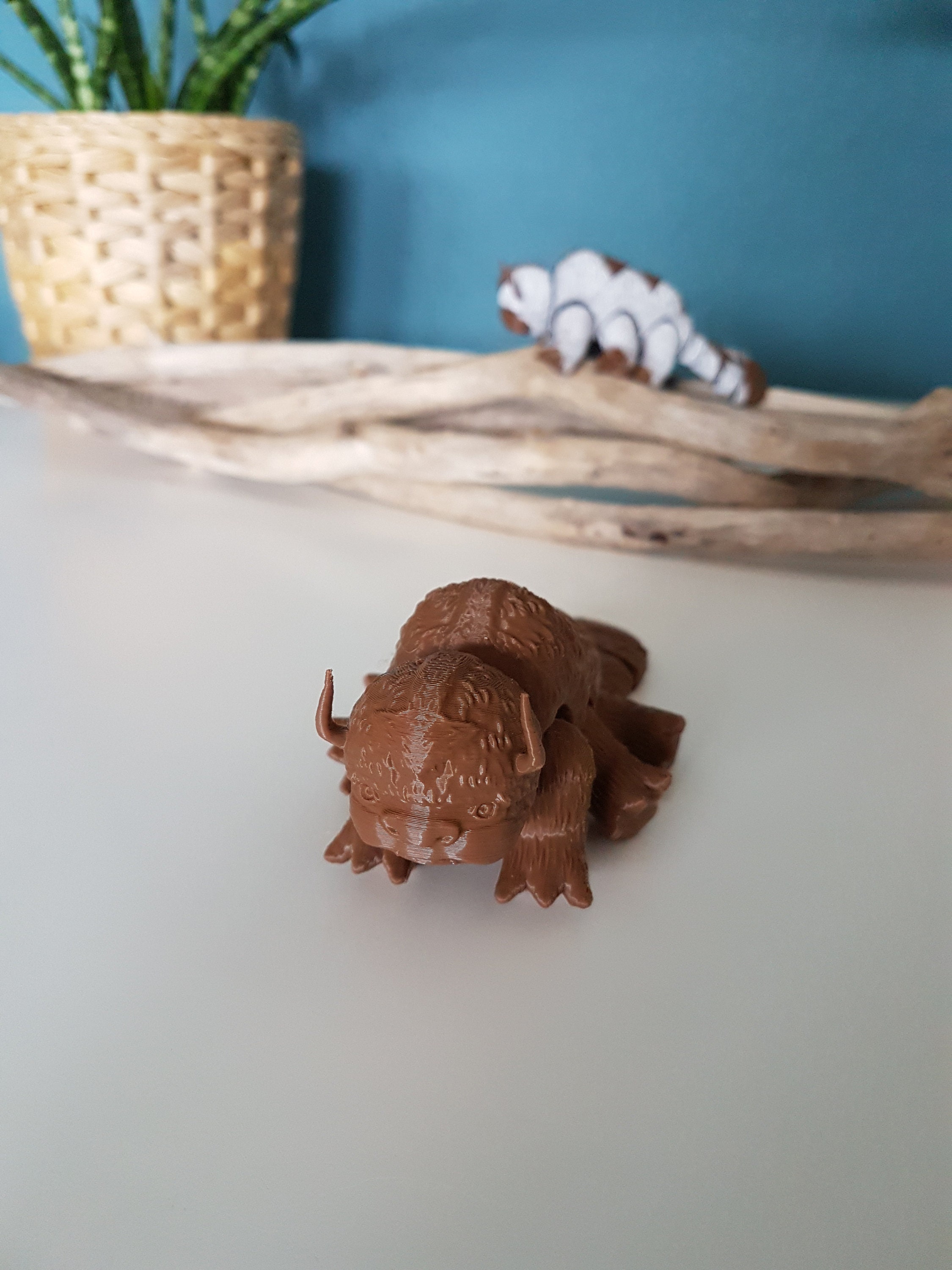 Flying Bison inspired by Appa 3D STL Print-in-place No Support Flexi - Etsy