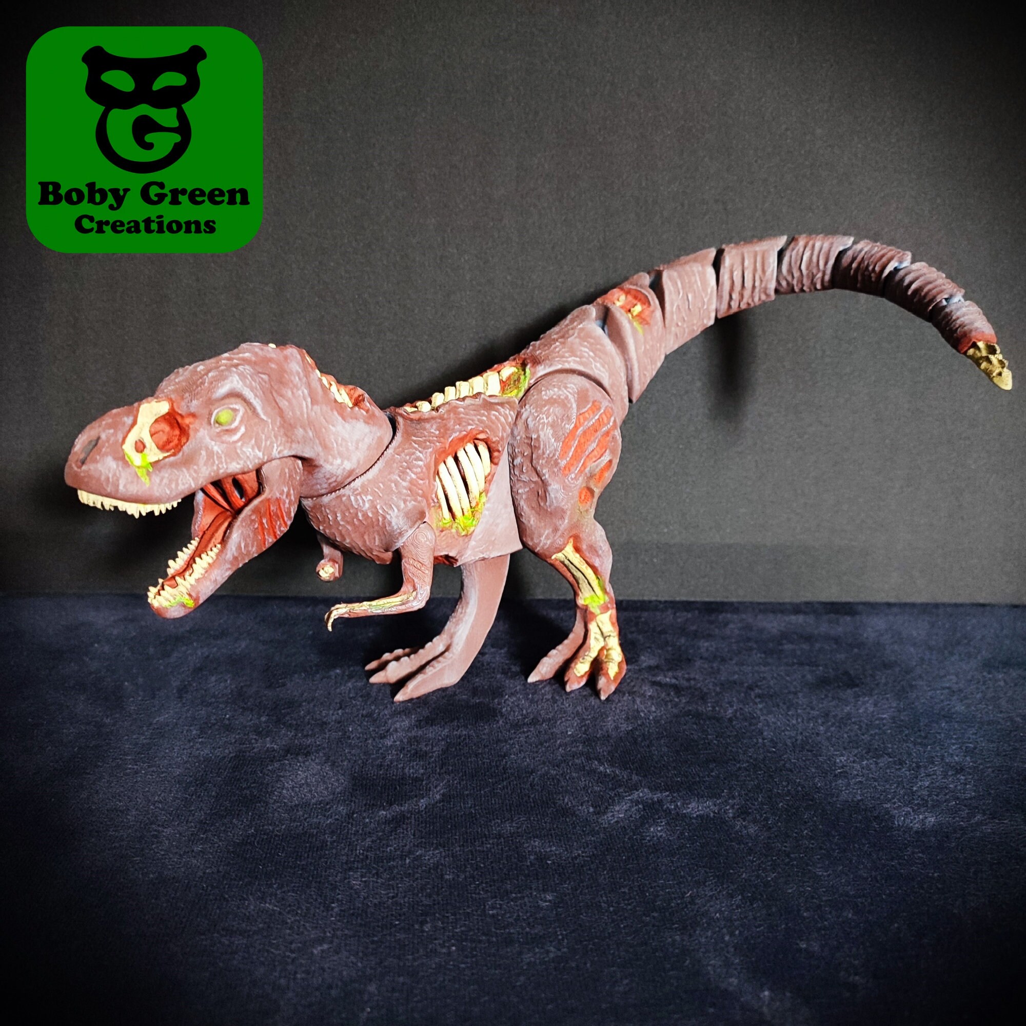Zombie T-rex (3D Blueprint) - Etsy