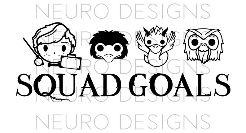 Squad Goals - Fantastic Beasts Inspired - Digital File - Etsy