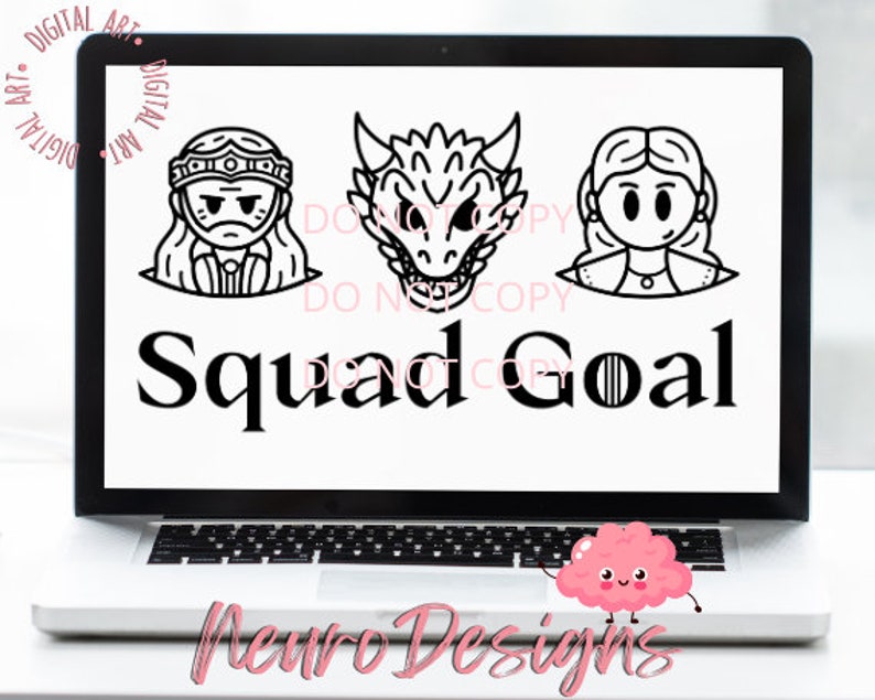 Squad Goals - House of Dragons Inspired - Digital File - Etsy