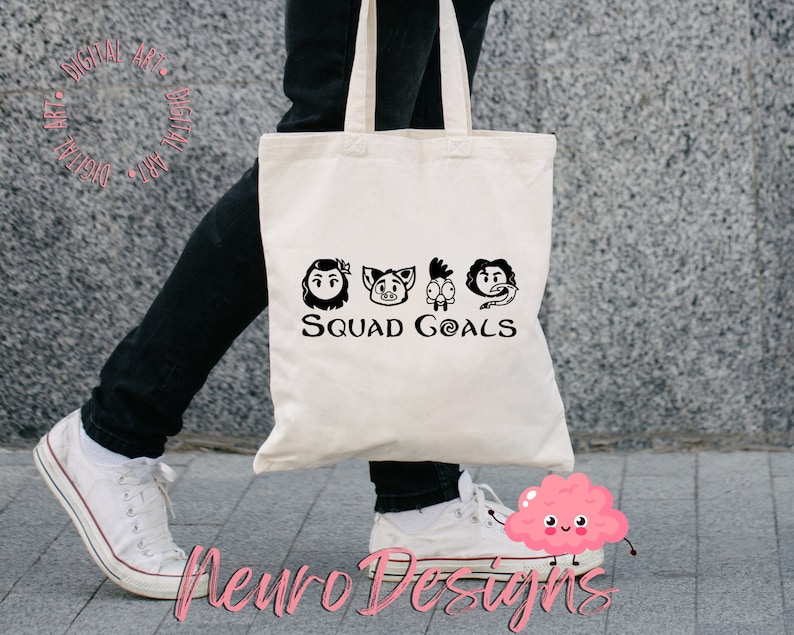 Squad Goals - Moana Inspired - Digital File - Etsy