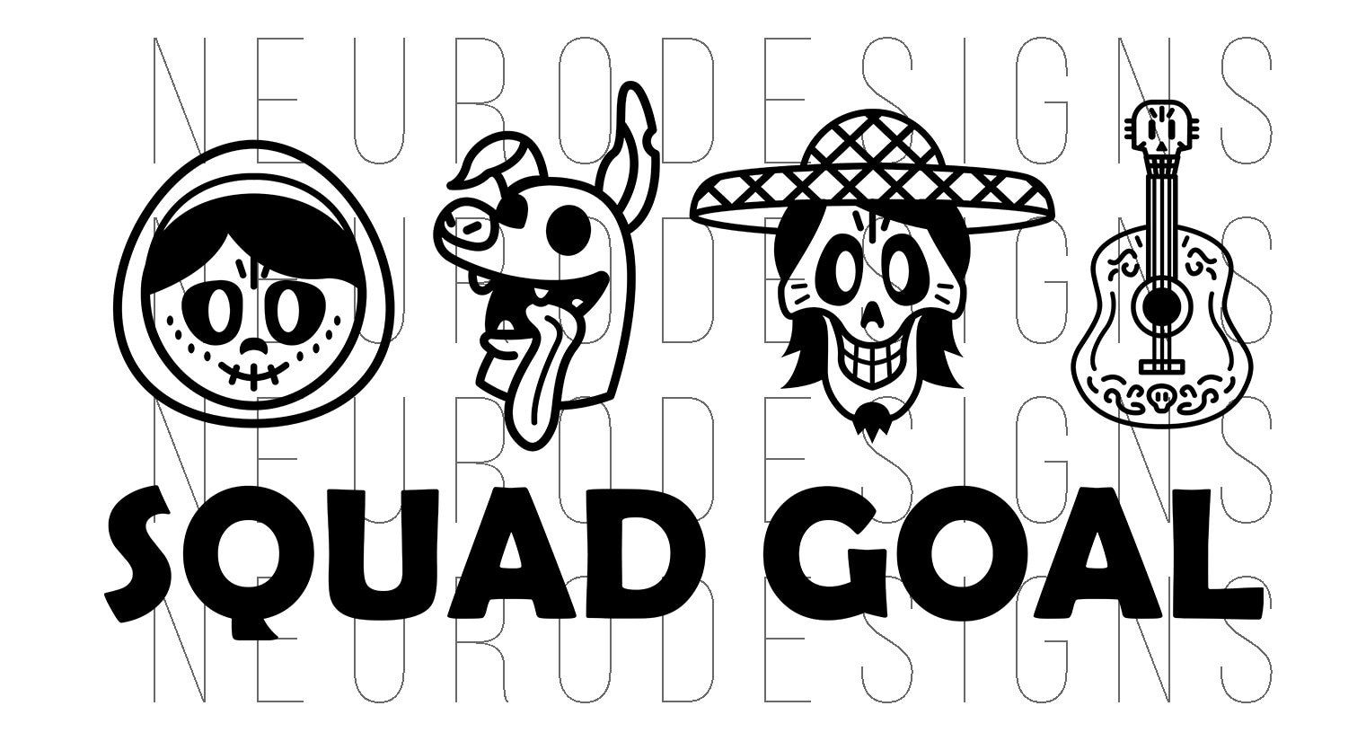 Squad Goals - Coco Inspired 2 - Digital File - Etsy