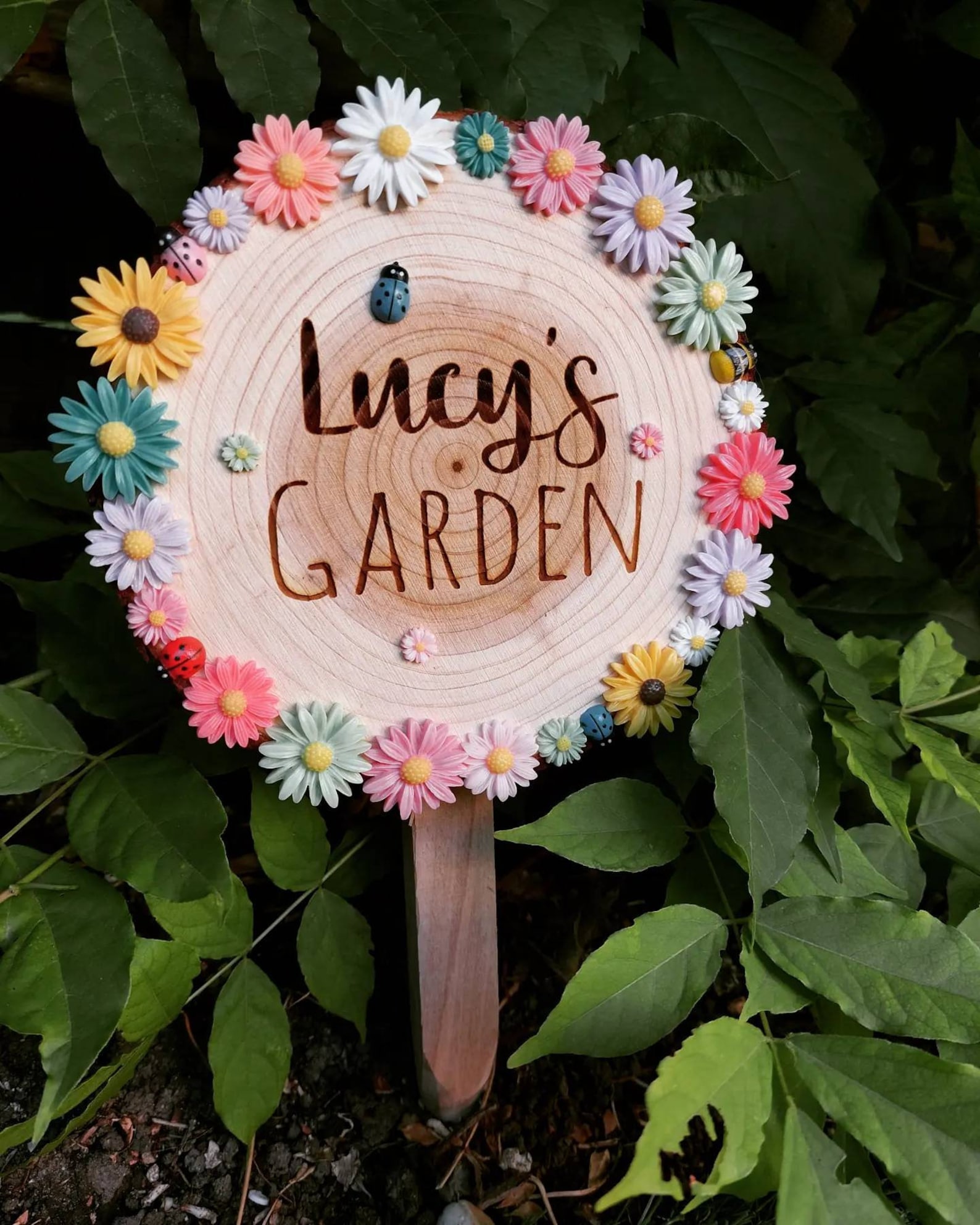 Vegetable Patch Engraved Wooden Log Garden Plaque Sign - Etsy