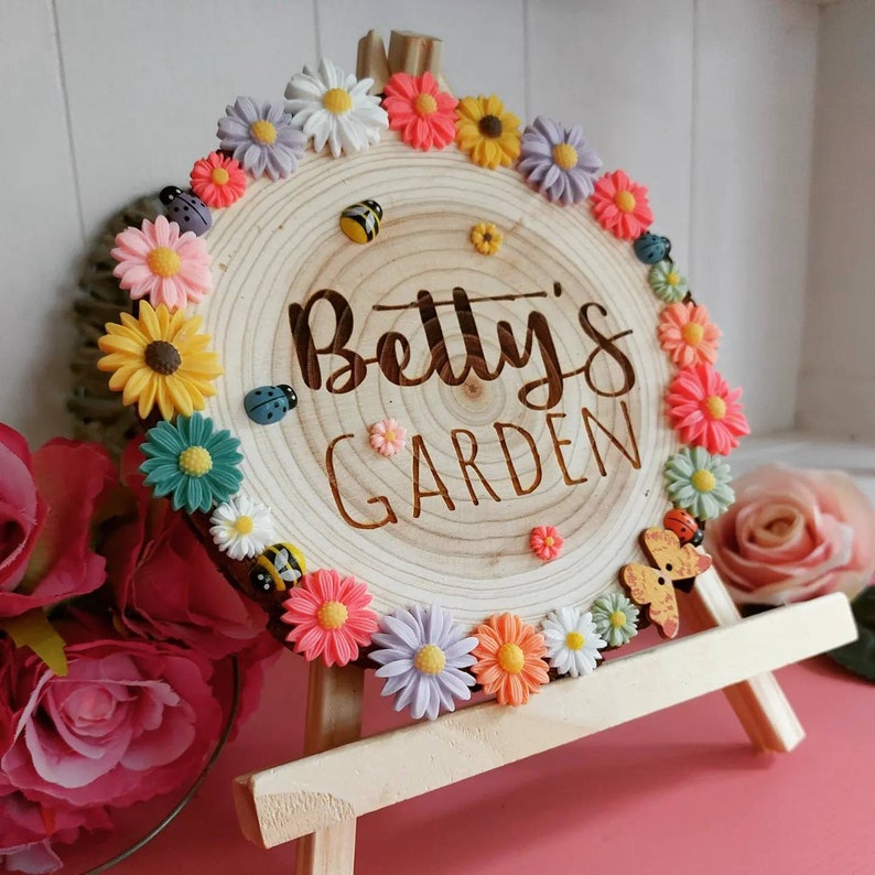 Vegetable Patch Engraved Wooden Log Garden Plaque Sign - Etsy