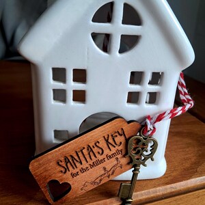 Santa Magic Key With Engraved Tag for Father Christmas Believers! - Etsy