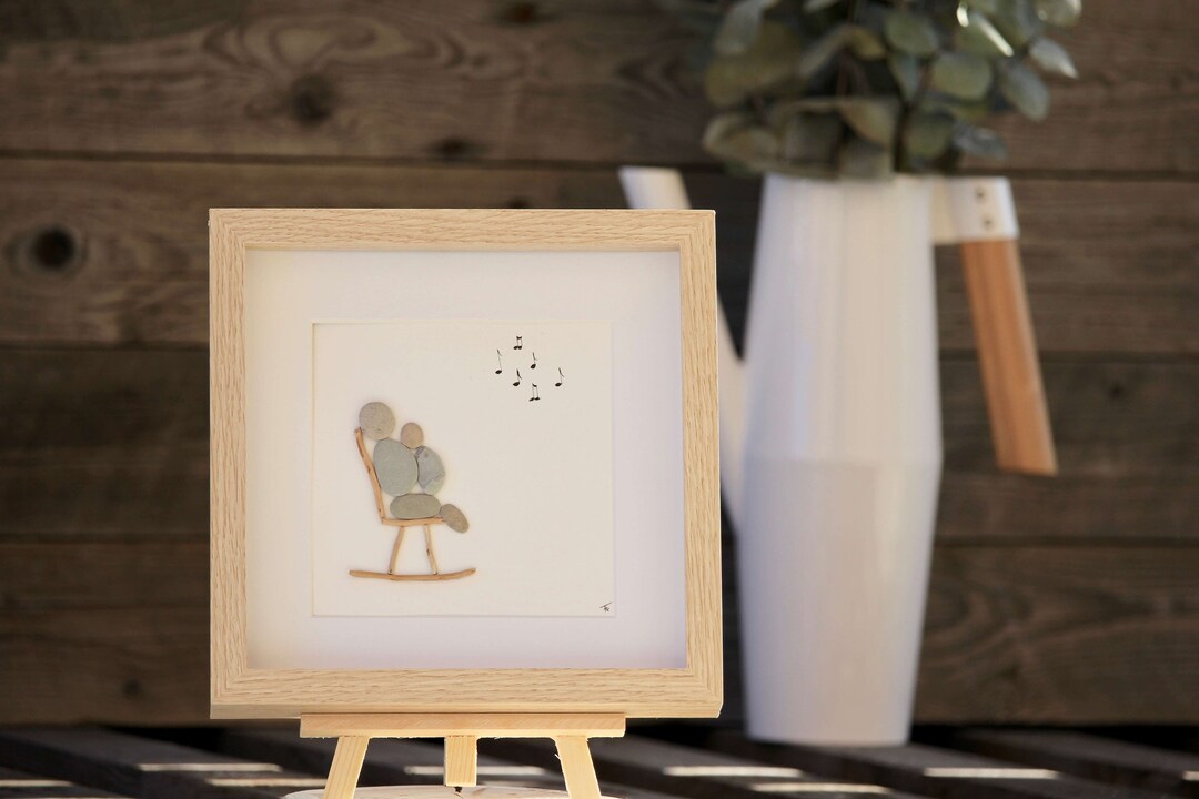 Pebble Art Pebble Frame Gift Chart Love It Love Itbaby Girl Cuddle ...
