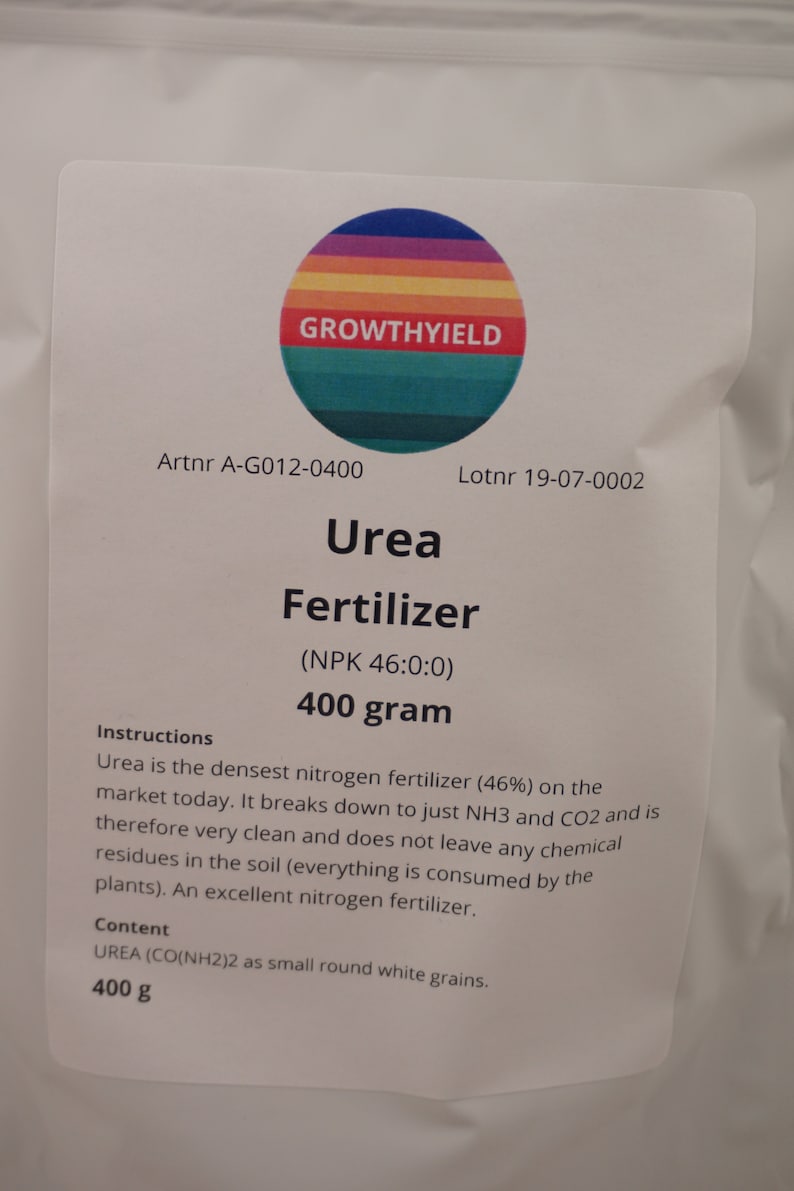 Buy Urea Fertilizer (400 Gram) NPK 46-0-0 (swedish Purity Grade) - Most ...
