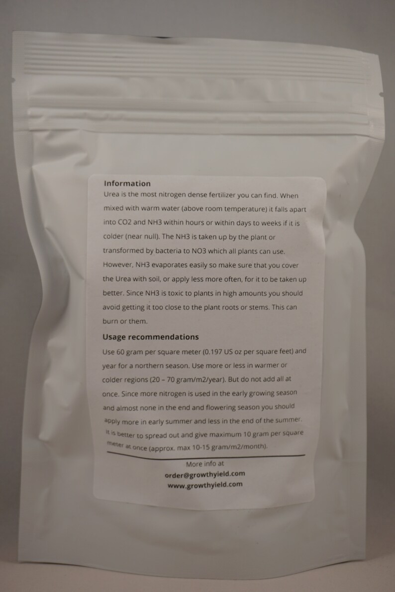 Buy Urea Fertilizer (400 Gram) NPK 46-0-0 (swedish Purity Grade) - Most ...