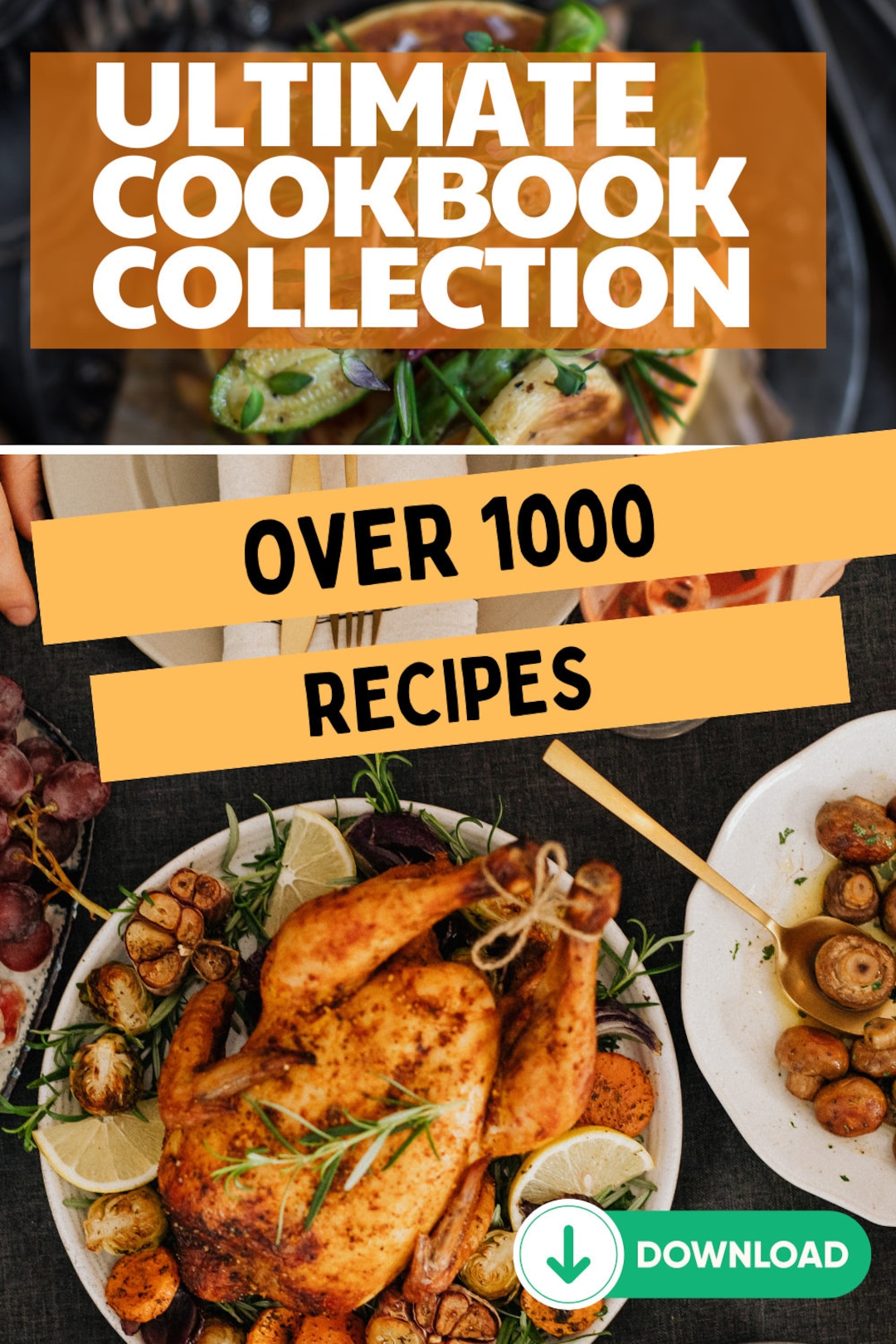 Ultimate Cookbook Recipe Collection Over 1000 Cook Book Recipes ...