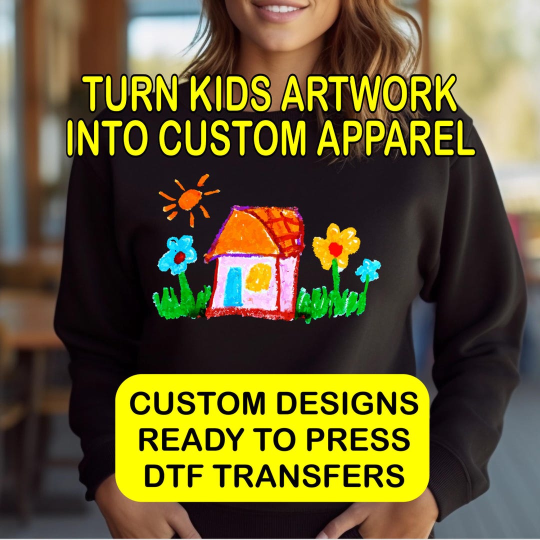 Custom Photo Iron on Transfer, Personalized Photo Iron on DTF Decal for ...