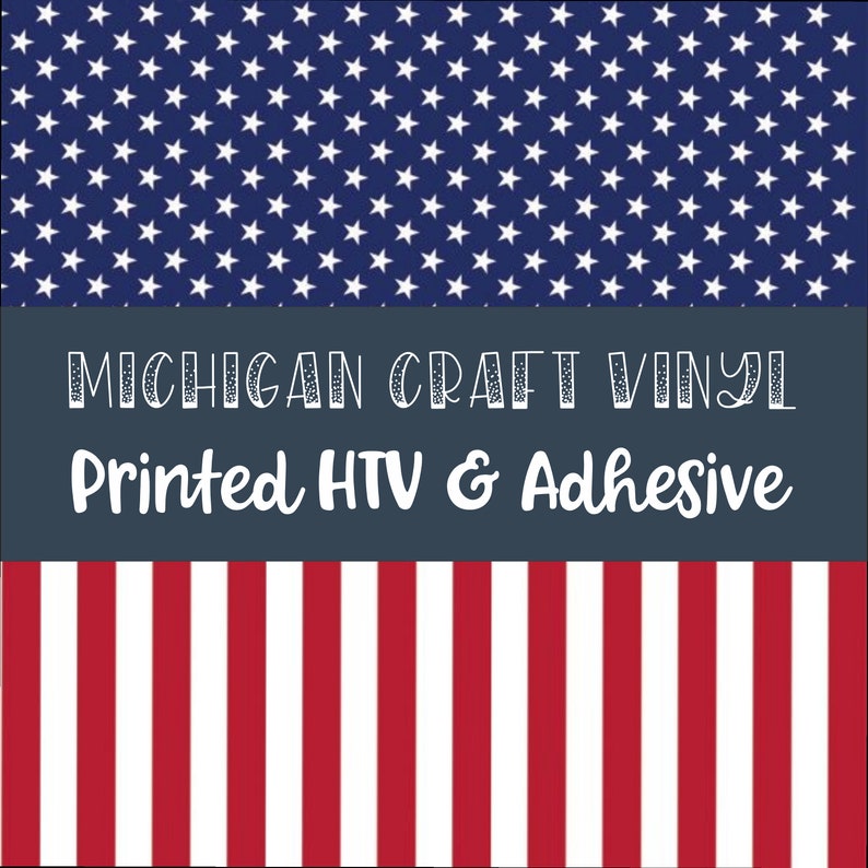 American Flag HTV Vinyl / REAL Printed Vinyl / Printed Vinyl - Etsy
