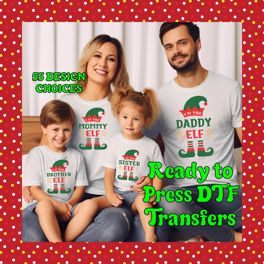 M Atching Family Match Pajamas DTF Matching Pyjamas DIY Christmas ...
