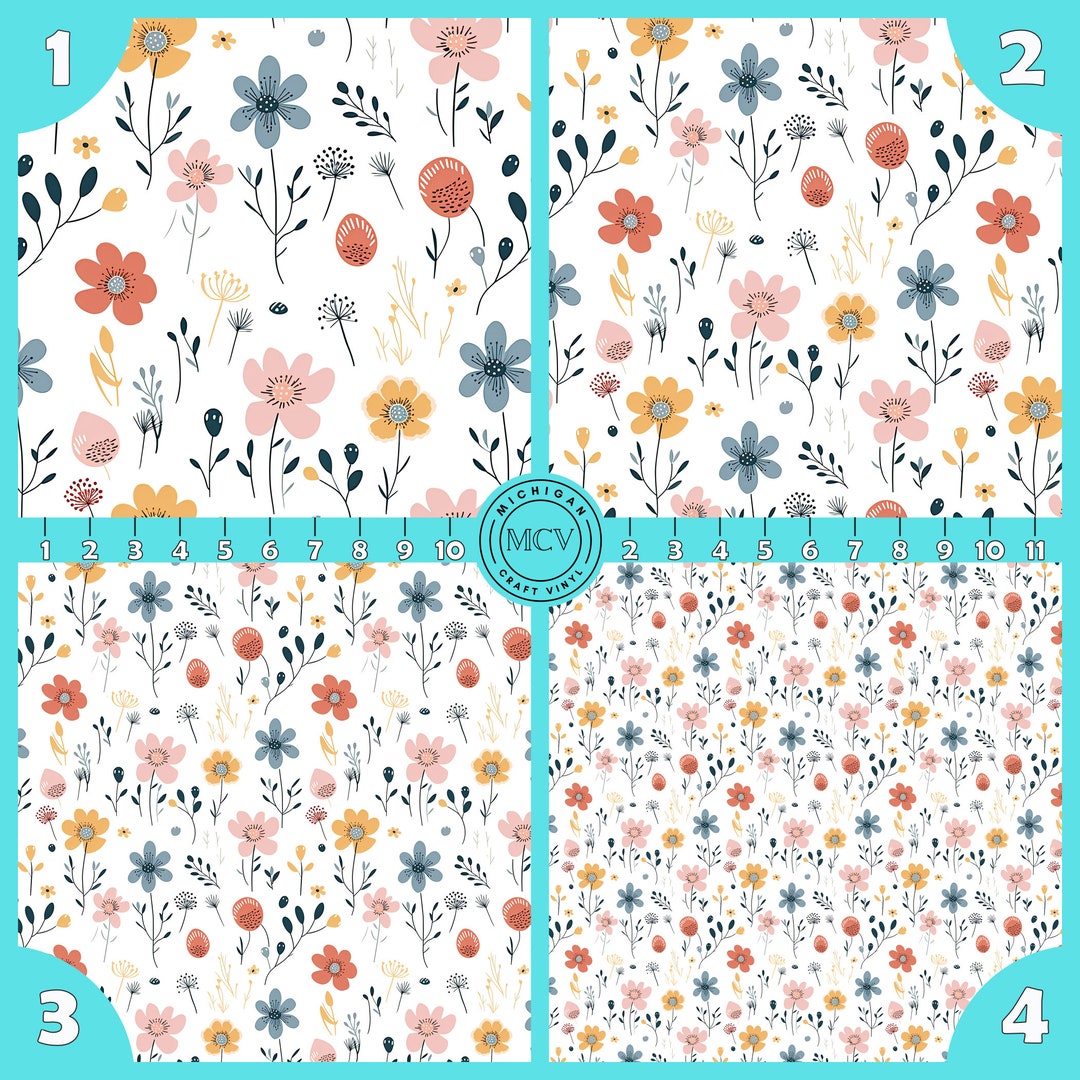 Best Seller Groovy Boho Print Vinyl Floral Print Vinyl Tumbler Vinyl ...