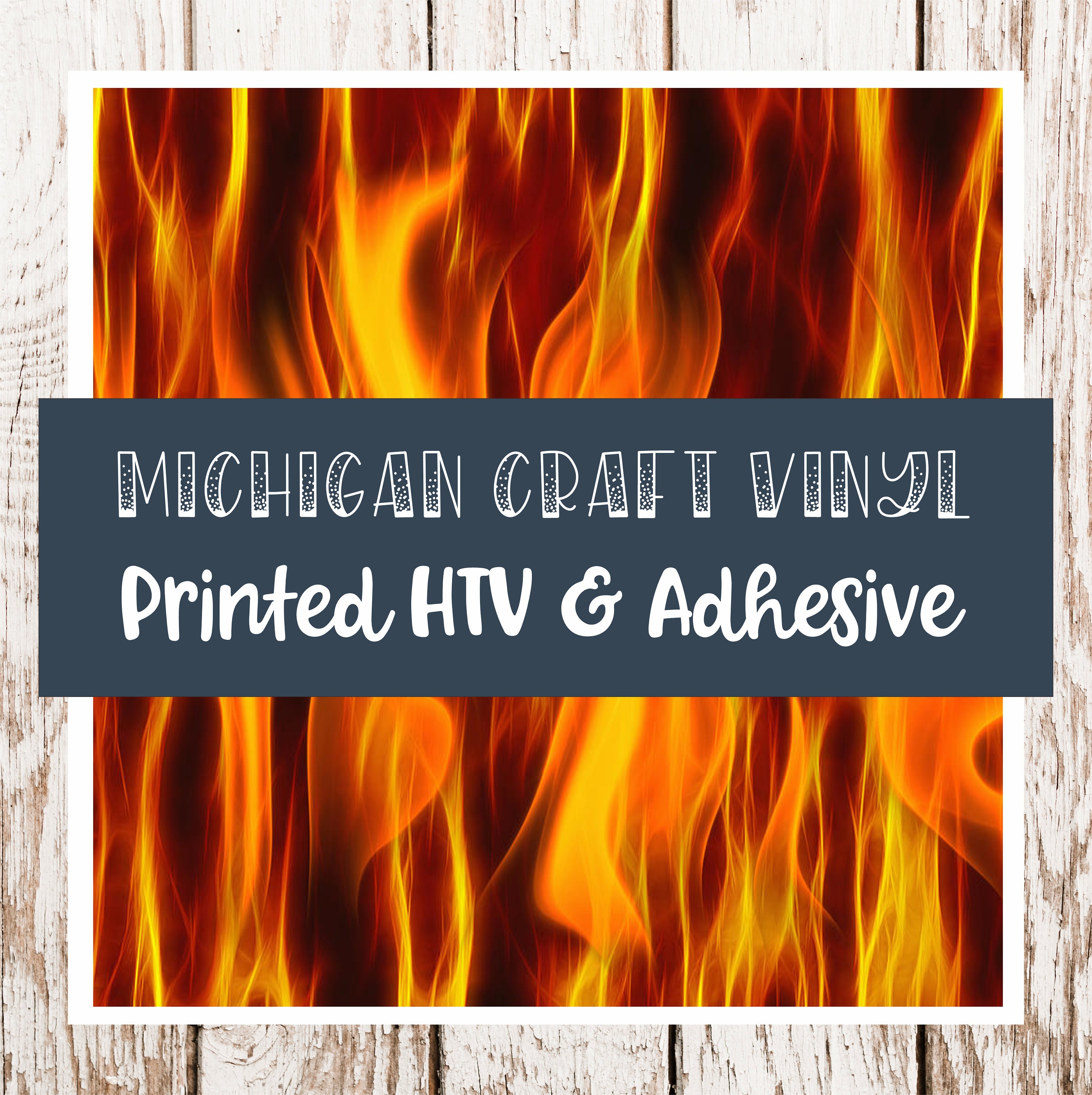 Fire Flames Vinyl / Printed HTV / Printed Vinyl /printed - Etsy