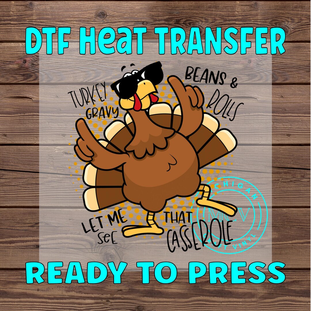 Thanksgiving / DTF Transfer Dtftransfer Ready to Press Thanks Giving ...