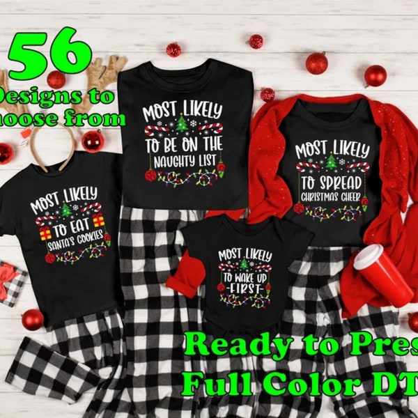 Funny Family Christmas Dtf - Etsy