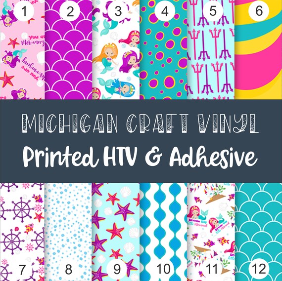 PRINCESS MERMAID Prints HTV Vinyl/printed 651 Vinyl / | Etsy