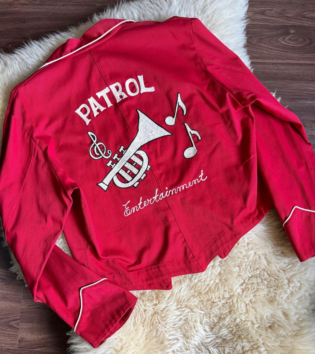 Vintage Red Chainstitch Marching Band Jacket | L/XL - Etsy