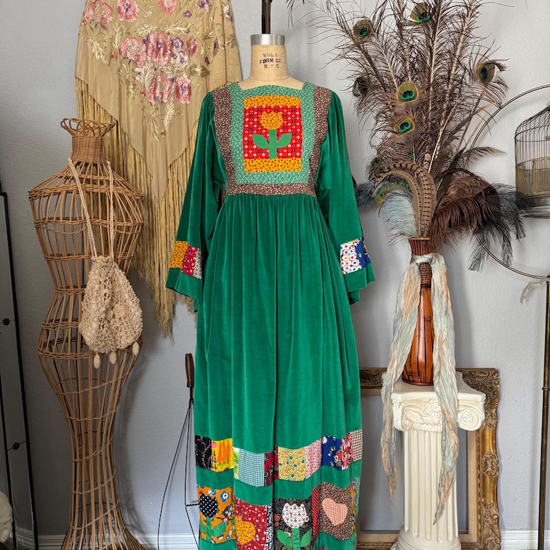 70s Dress Applique - Etsy