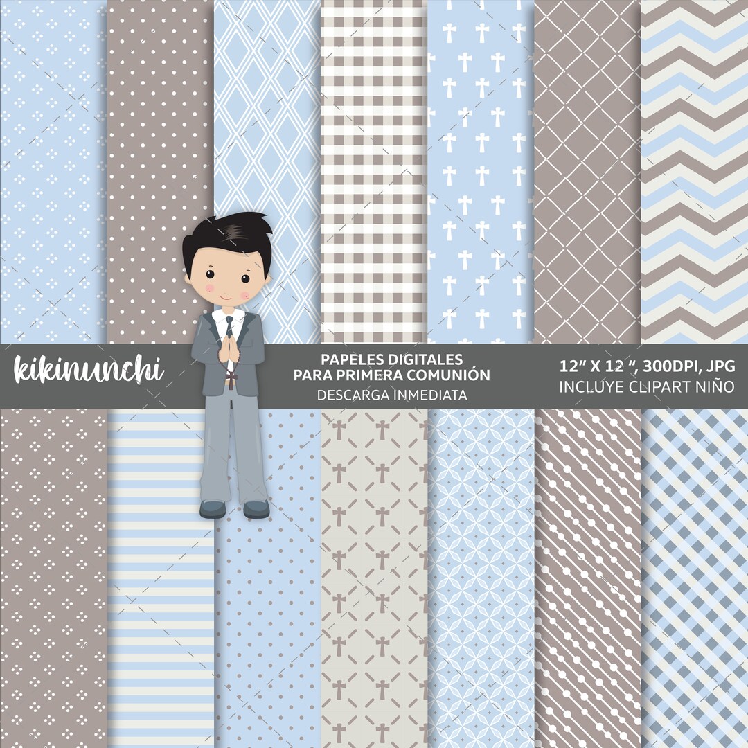First Communion Digital Papers, Digital Backgrounds, Printable Paper ...