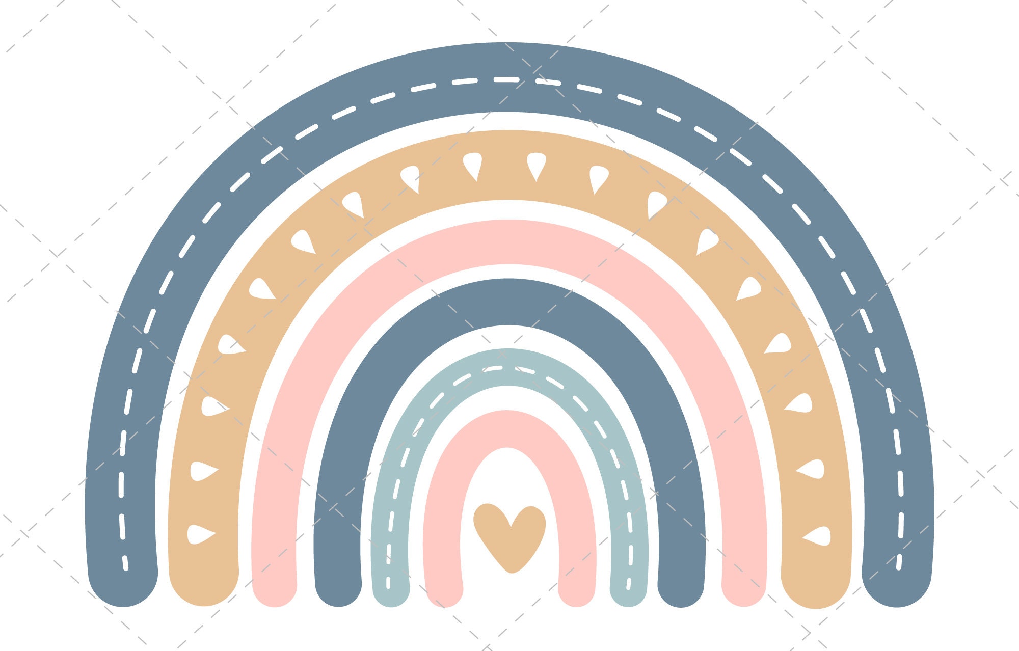 Boho Rainbows, Boho, Rainbows, Pastel Rainbows, Boho Rainbow Clipart ...