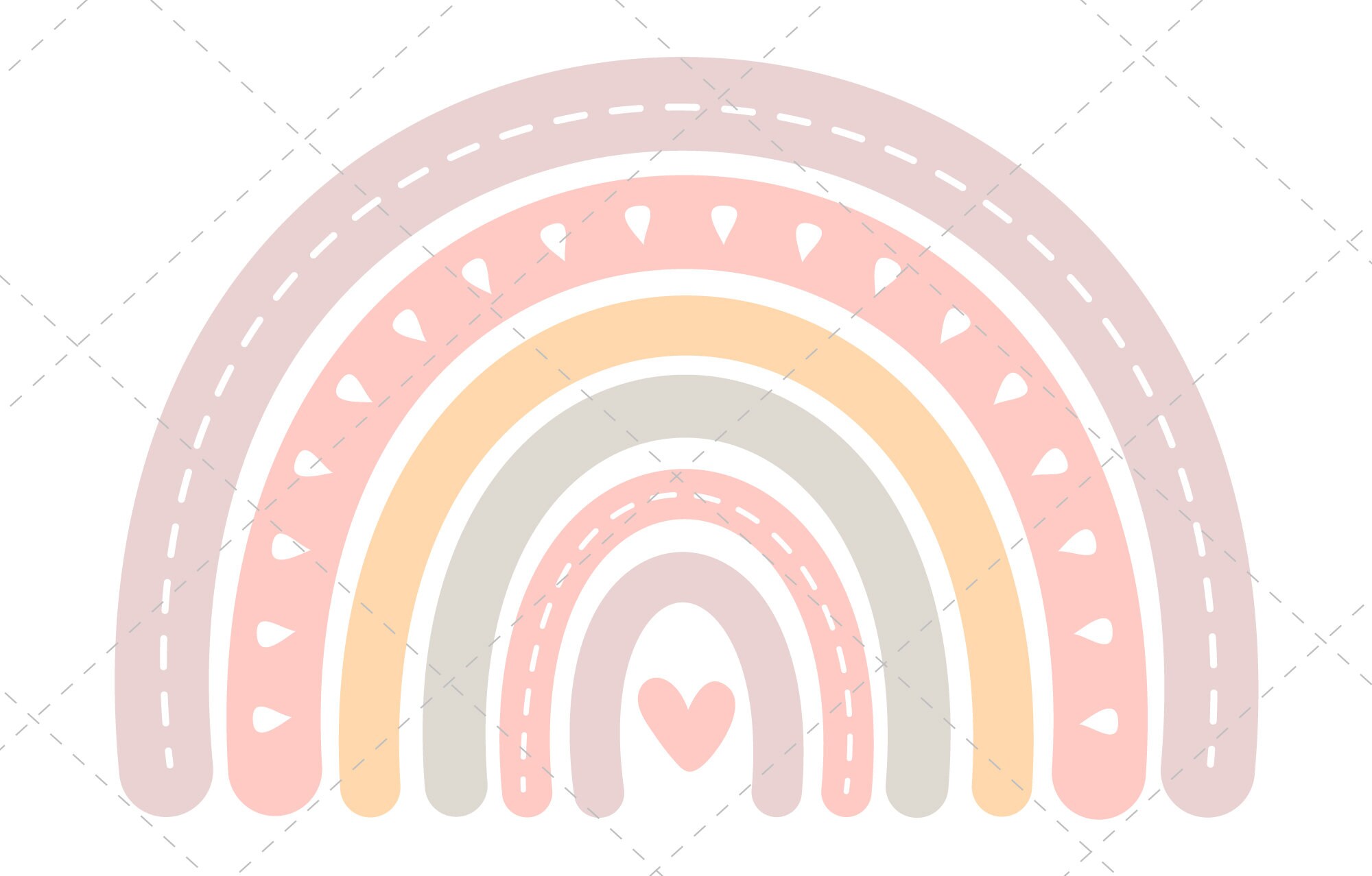 Boho Rainbows, Boho, Rainbows, Pastel Rainbows, Boho Rainbow Clipart ...