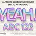Rainbow Foil Balloon Alphabet Clip Art, Metallic Balloon Lettering ...
