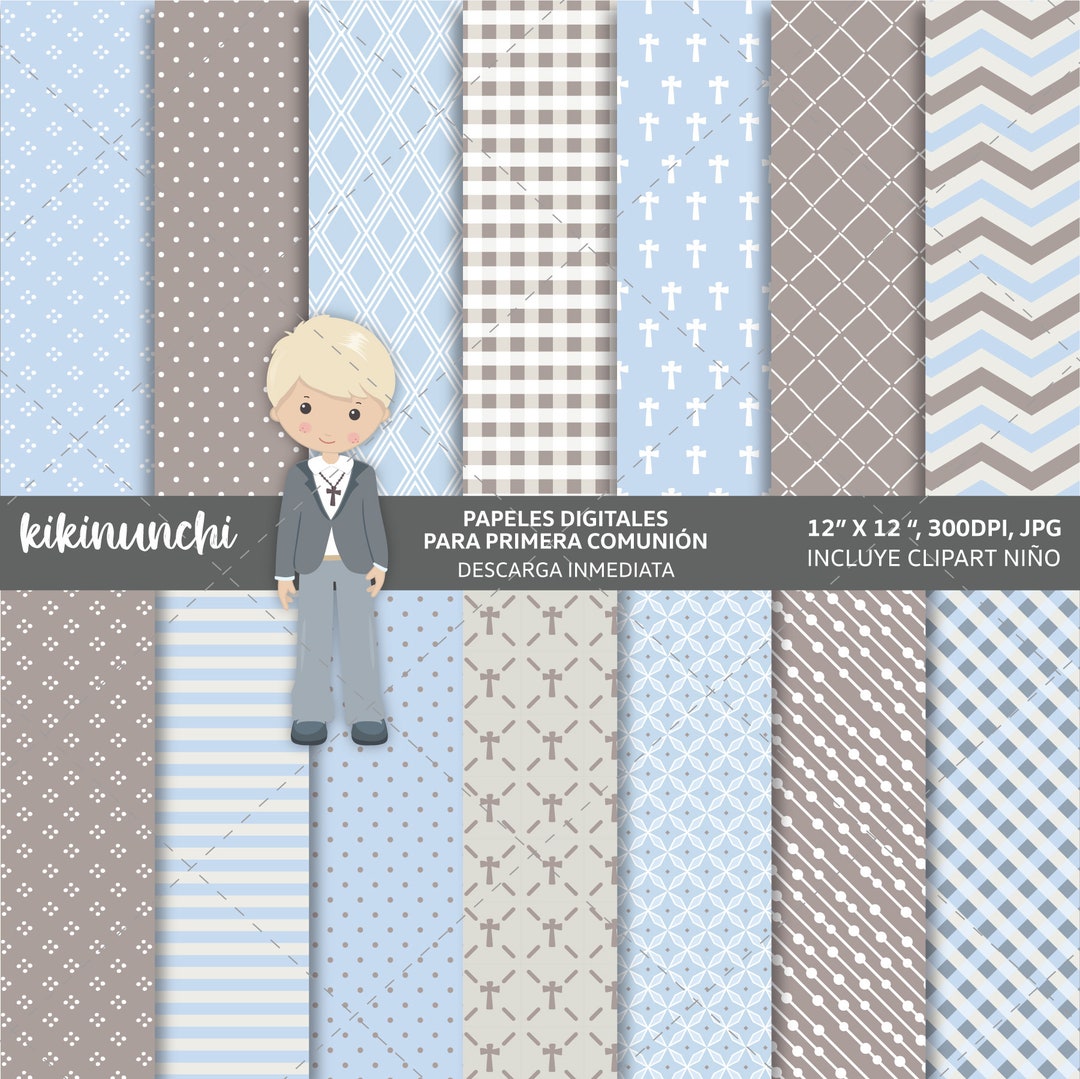 First Communion Digital Papers, Digital Backgrounds, Printable Paper ...