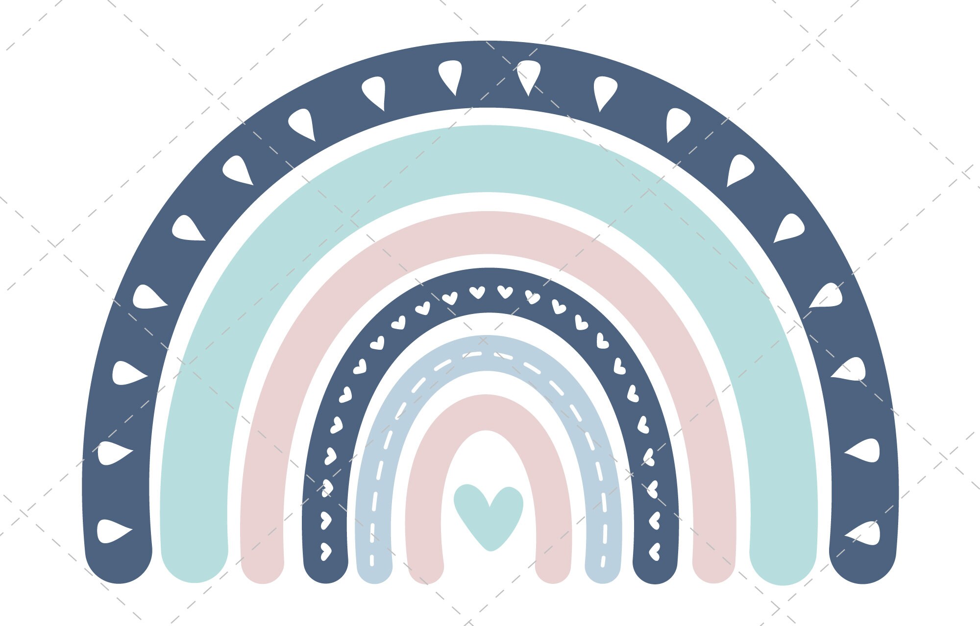 Boho Rainbows, Boho, Rainbows, Pastel Rainbows, Boho Rainbow Clipart ...