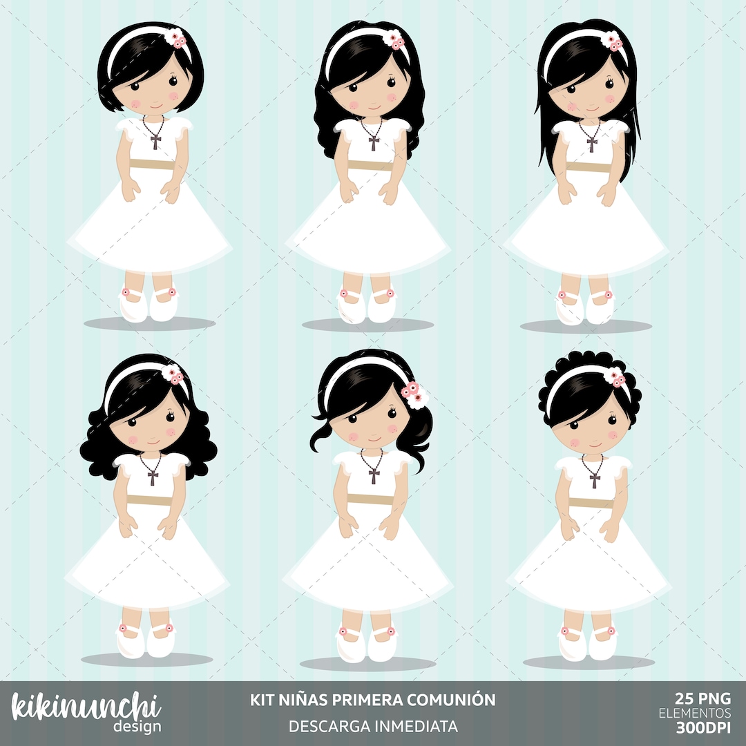 Girls First Communion, Clipart for Girls. Communion Characters ...