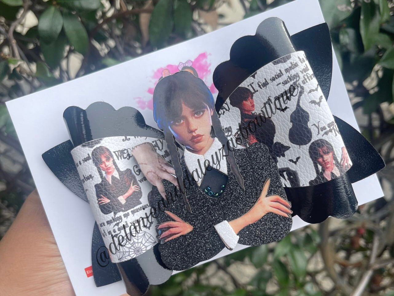 Wednesday Addams Bow - Etsy