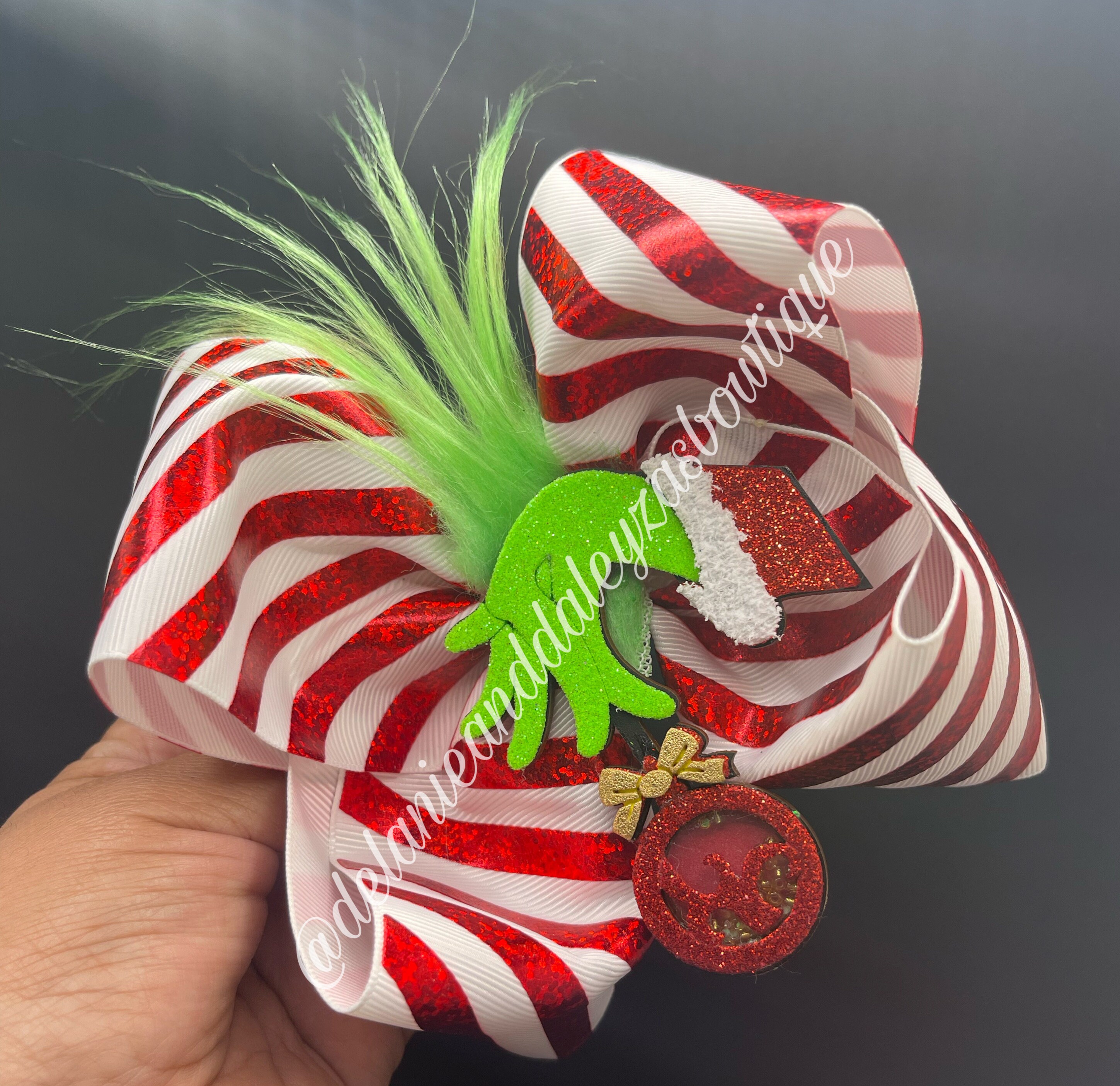 Grinch Mas Boutique Bow - Etsy