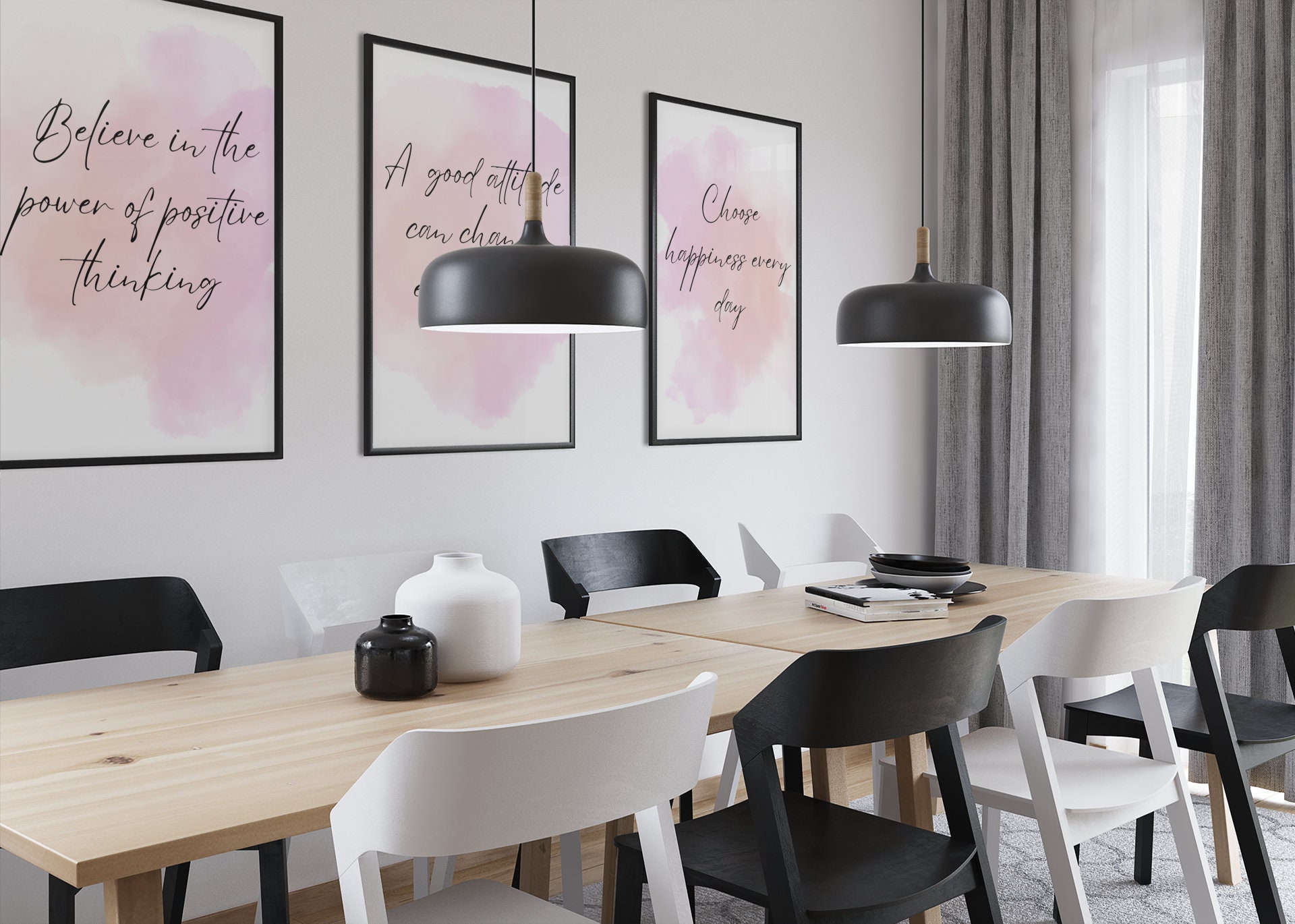 Printable Wall Art Set of 3, Office Décor Wall Art, Inspirational Quote ...