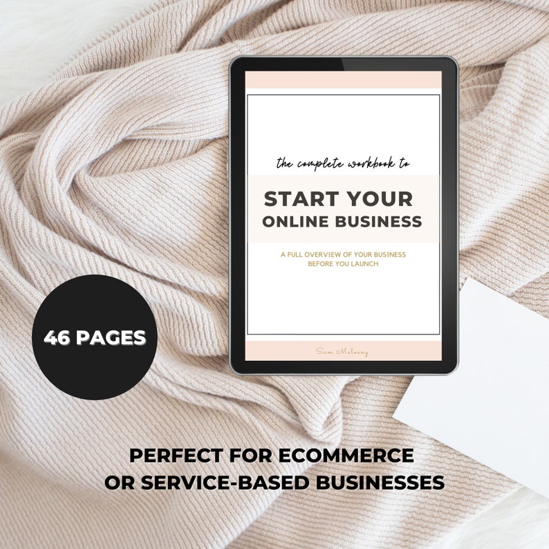 Start an Online Business - Printable Workbook to Plan Out Your Business ...