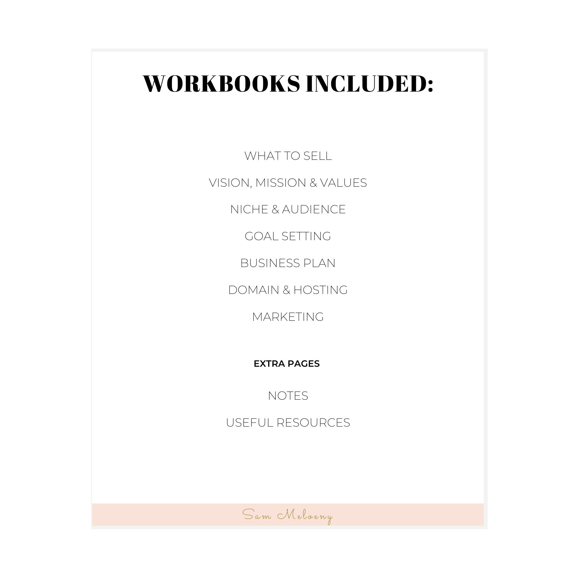 Start an Online Business - Printable Workbook to Plan Out Your Business ...