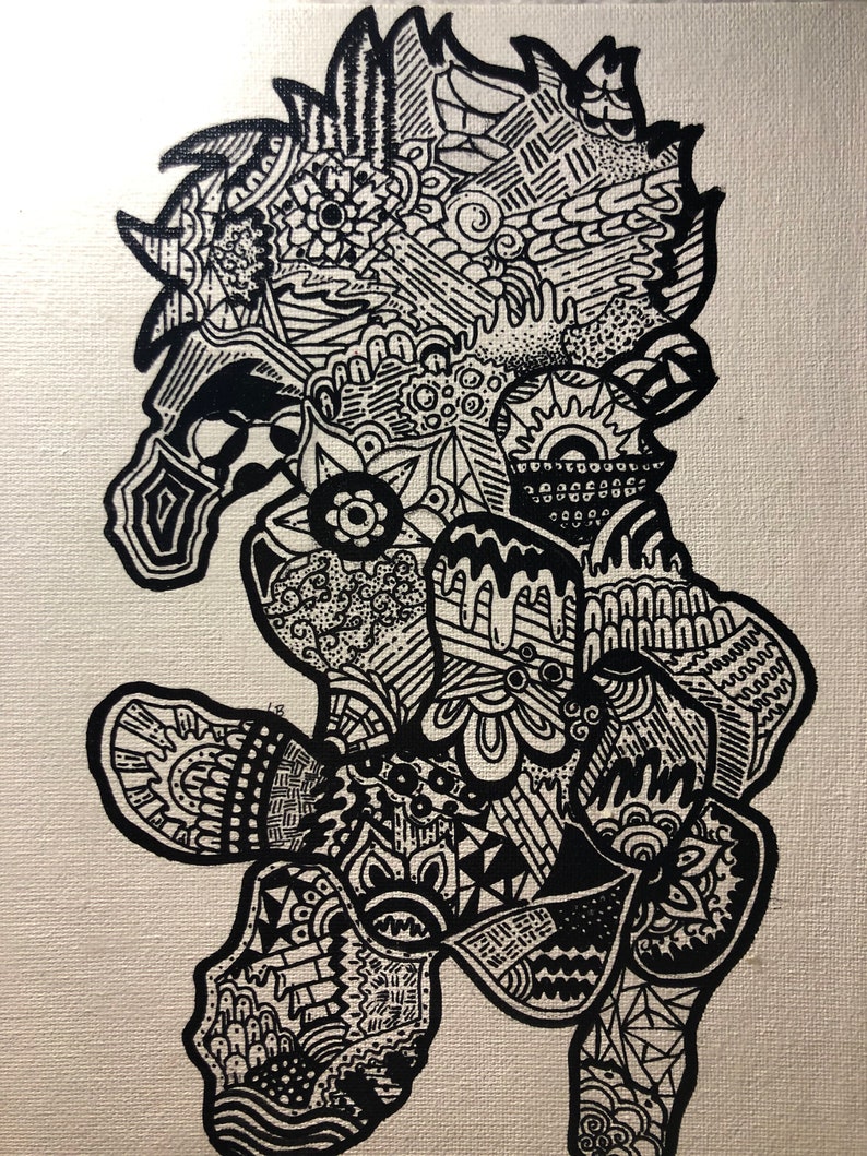 Anime Zentangle - Etsy