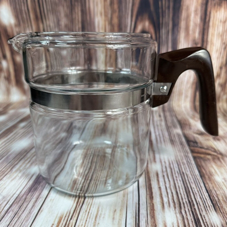 Vintage Pyrex Percolator Stovetop Glass 4 Cup Coffee Pot Complete W ...