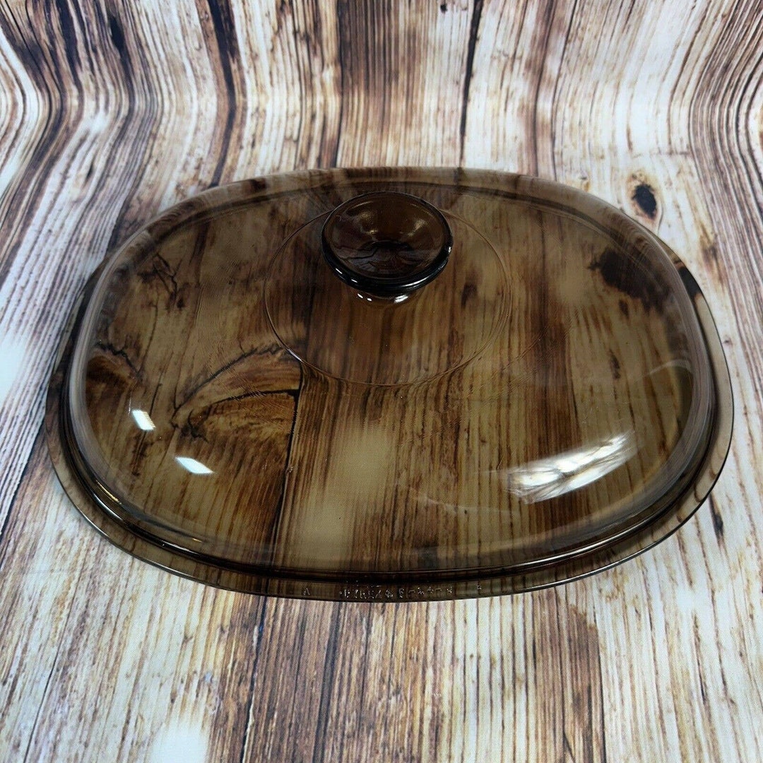 Pyrex F-14-C Amber Lid ONLY Fits 4 Liter Corning Ware Vision - Etsy