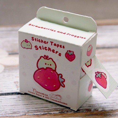 Cute Frog Stickers Froggy Stickers Sticker Tape Box of - Etsy