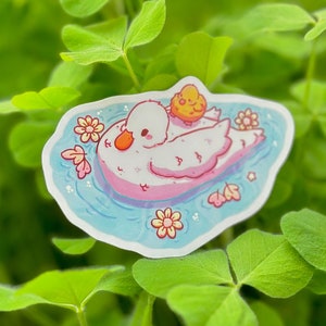 Holographic Sticker | Cute Duck Sticker | Cute Duck Stickers | Duck ...