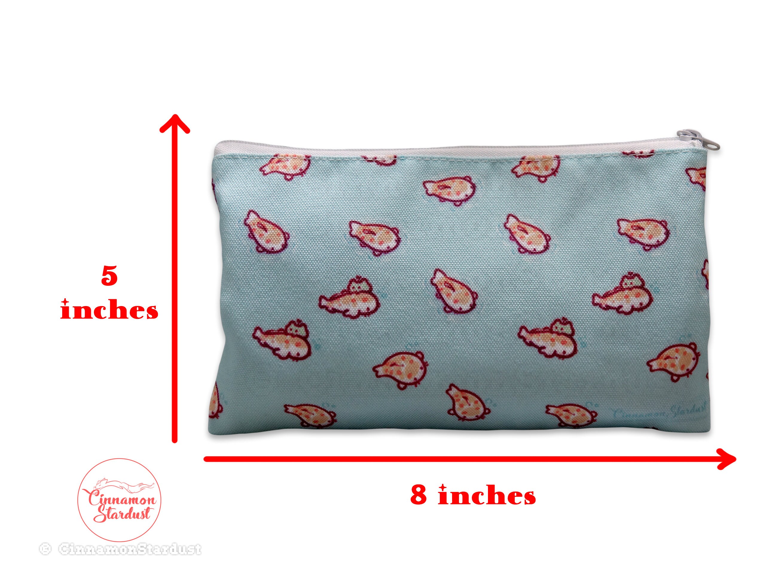 Cute Koi Fish Case Cute Pencil Case Zippered Pouch Back - Etsy