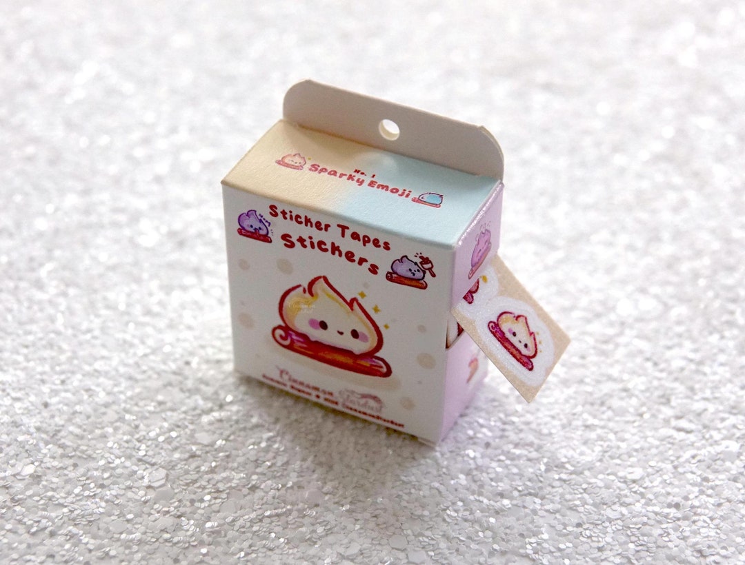 Glittery Sparky Emoji Stickers | Sticker Tape | Box of Stickers | Tiny ...